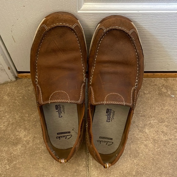 Clarks | Shoes | Mens Clarks Soft Cushion Ortholite Us 1 Brown Leather ...